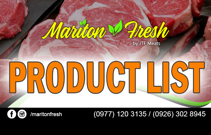 Mariton Fresh - Price List